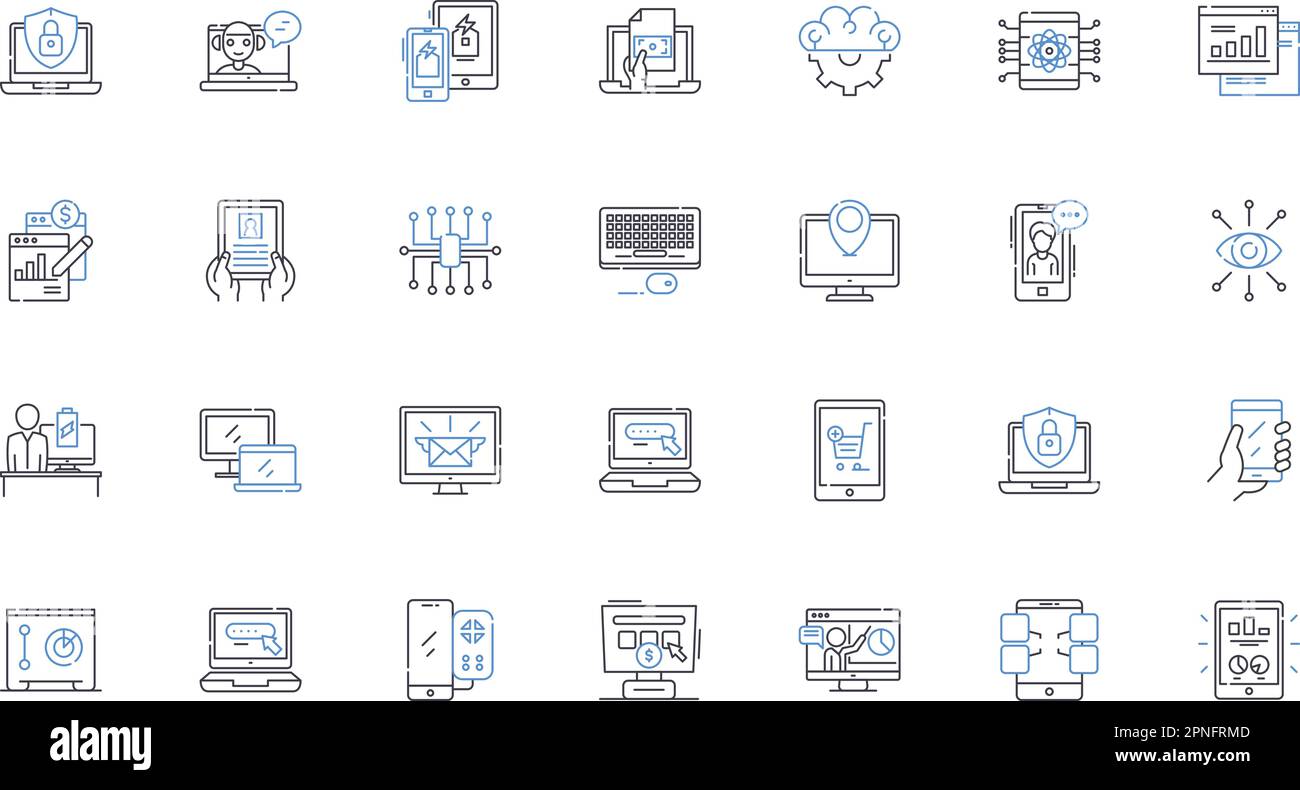 Utilities line icons collection. Power, Water, Gas, Energy, Sewer ...