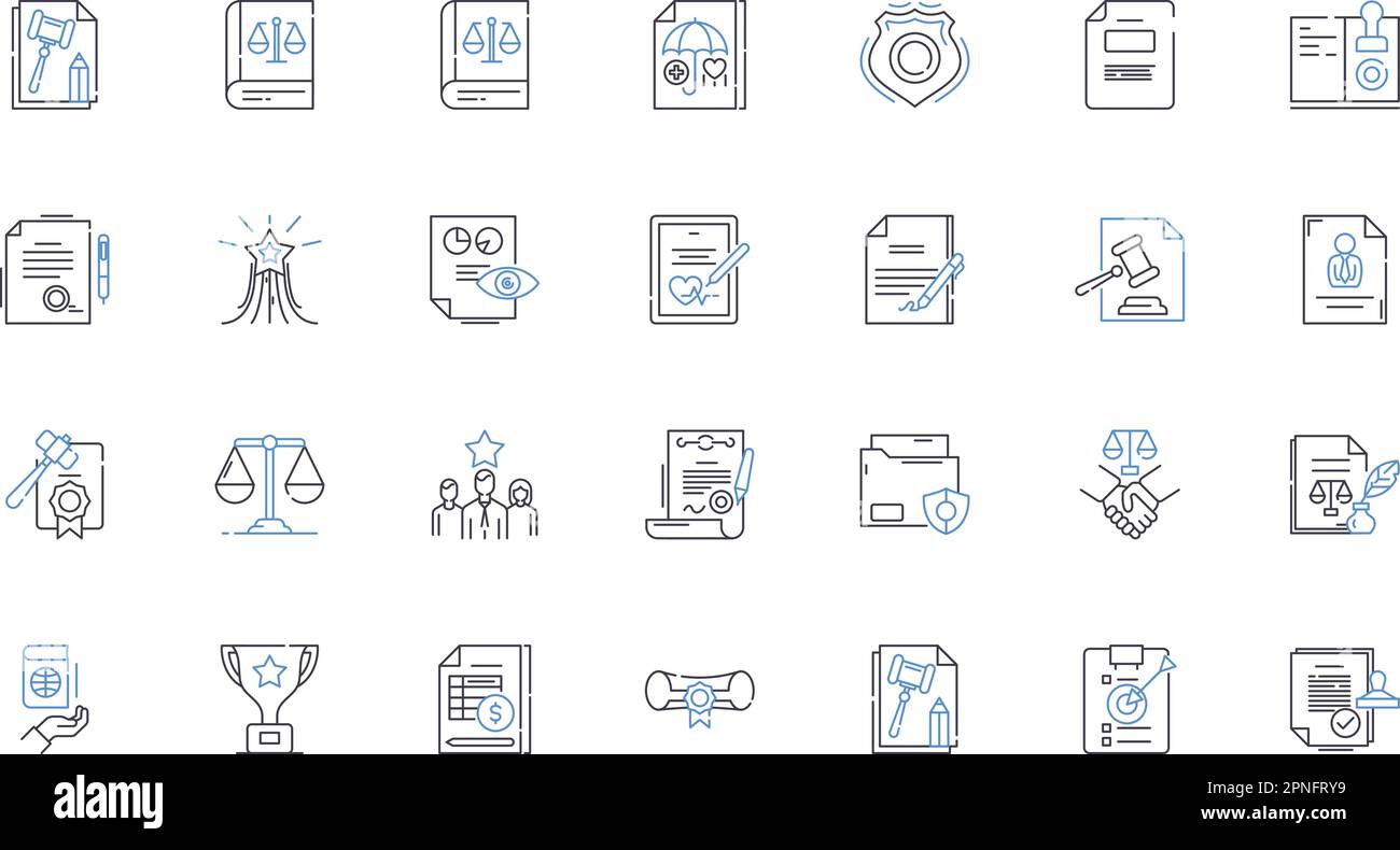 Allowable line icons collection. Permissible, Acceptable, Legitimate ...