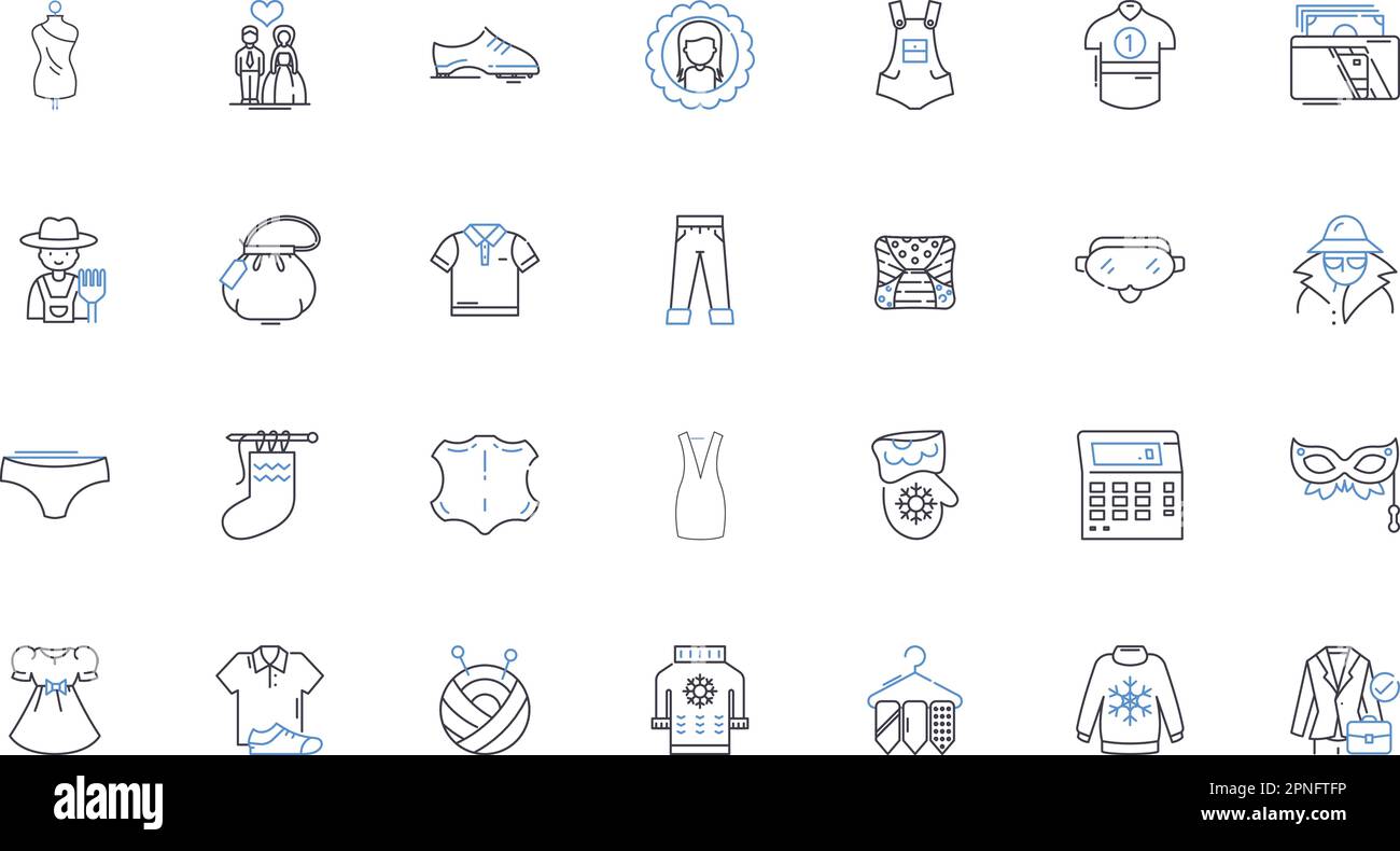 Chic store line icons collection. Fashion, Style, Trendy, Sophisticated ...