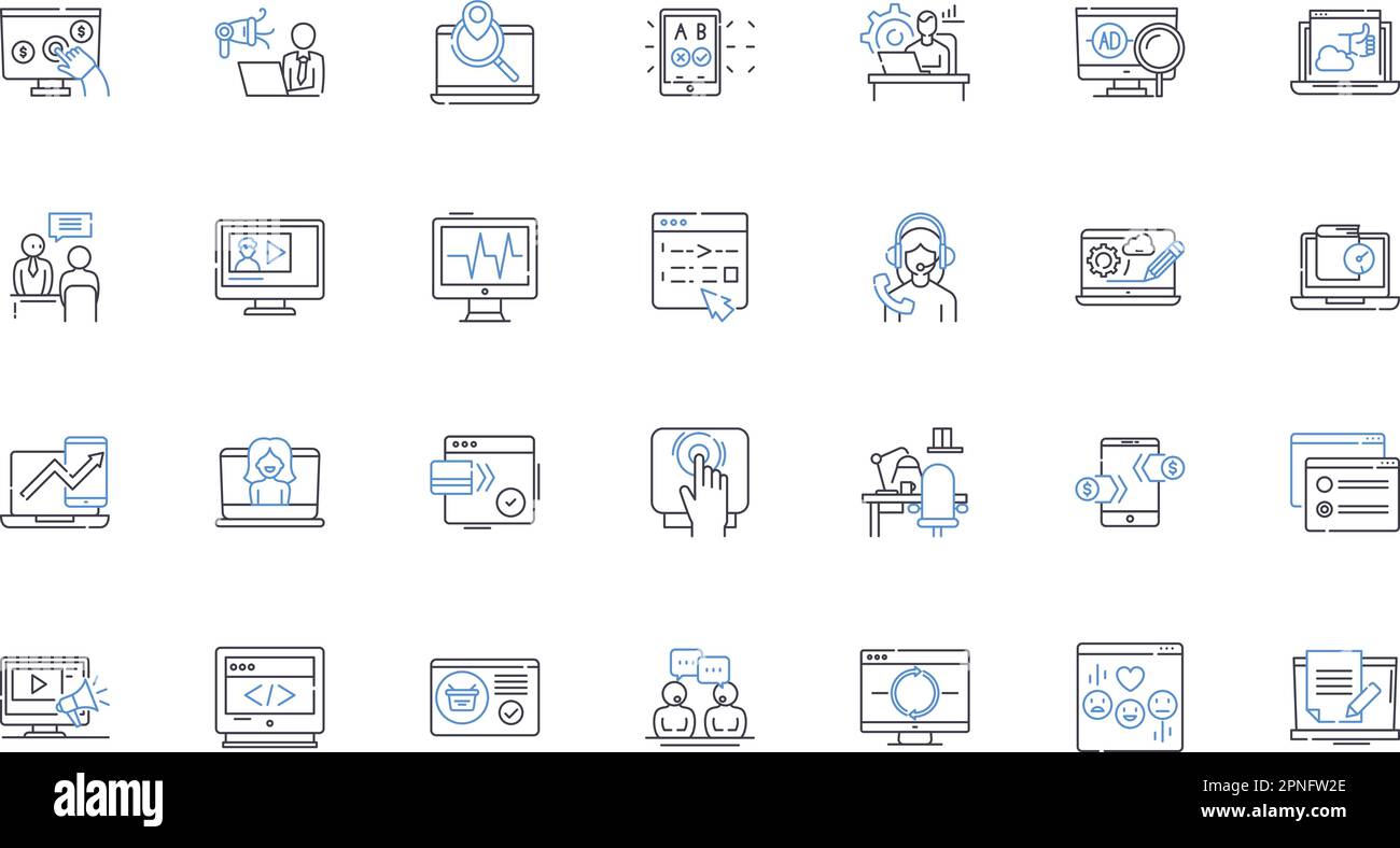 Collaboration line icons collection. Synergy, Partnership, Engagement ...