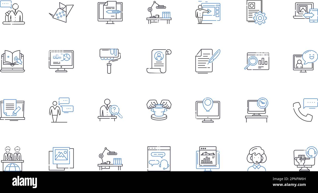 Training workshop line icons collection. Learning, Development, Skills ... Training workshop line icons collection. Learning, Development, Skills ...