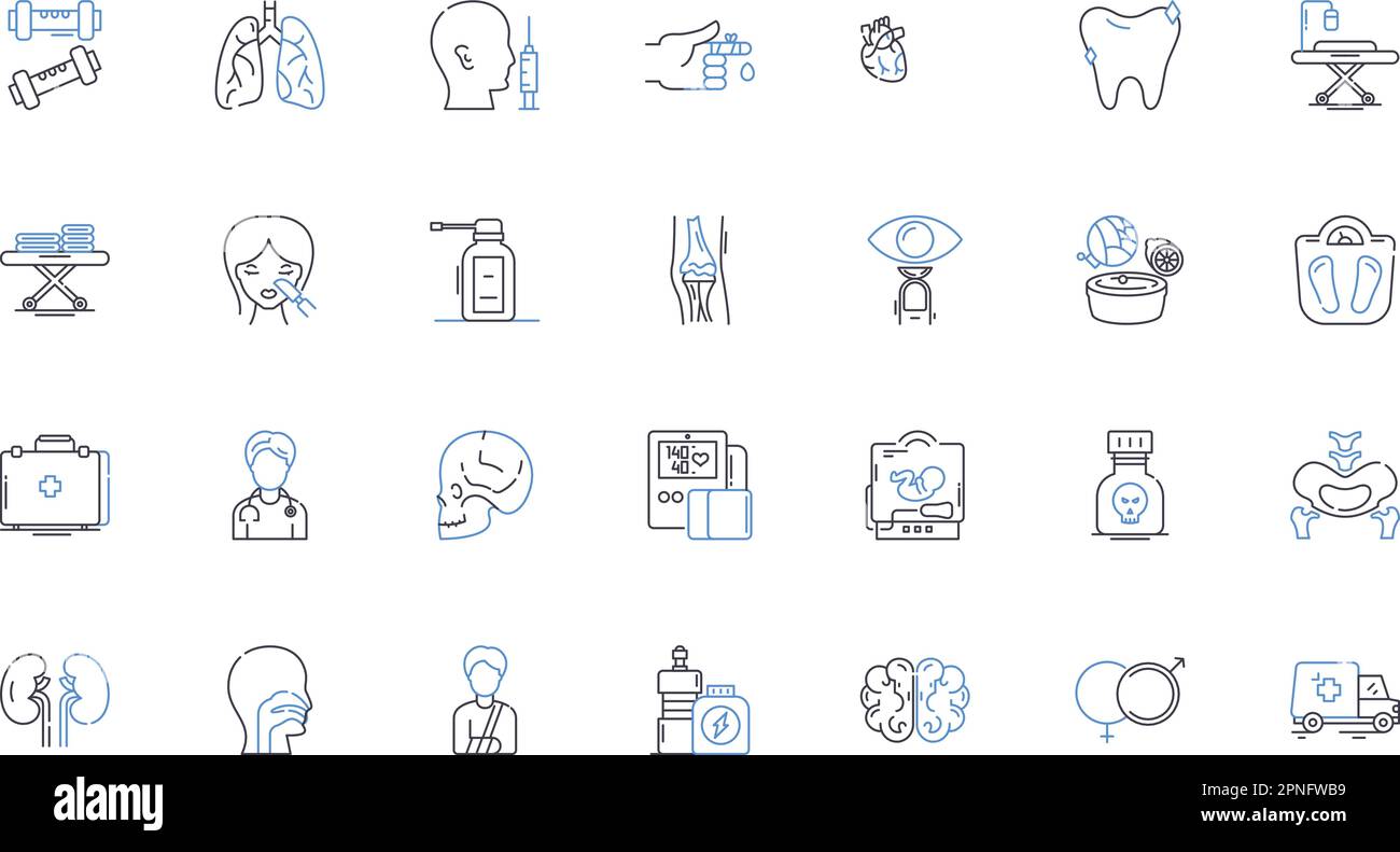 Therapy line icons collection. Counseling, Healing, Recovery, Growth ...