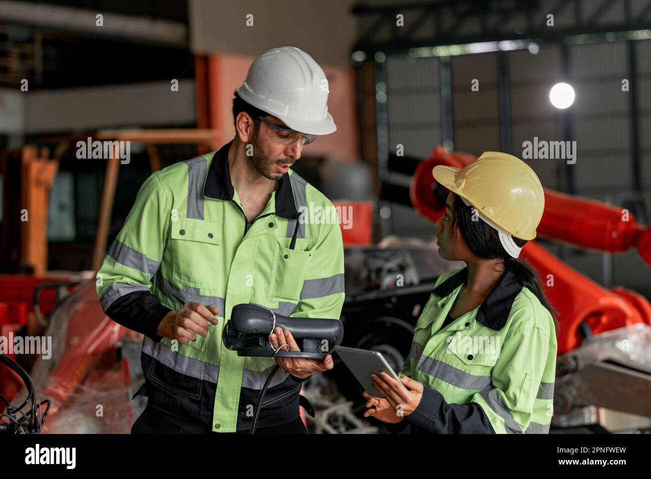 Experienced robotic technicians automate, set up, and access to a ...