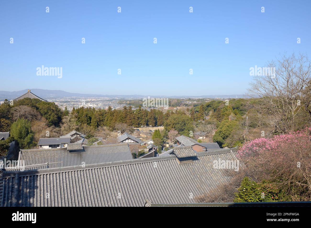 Nigatsu-do, view from Nara, Japan Stock Photo - Alamy