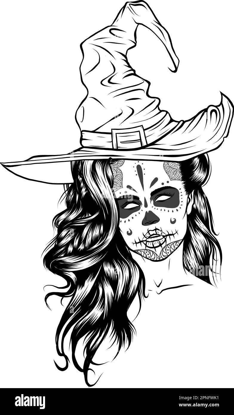 Halloween Pictures Black And White Witches