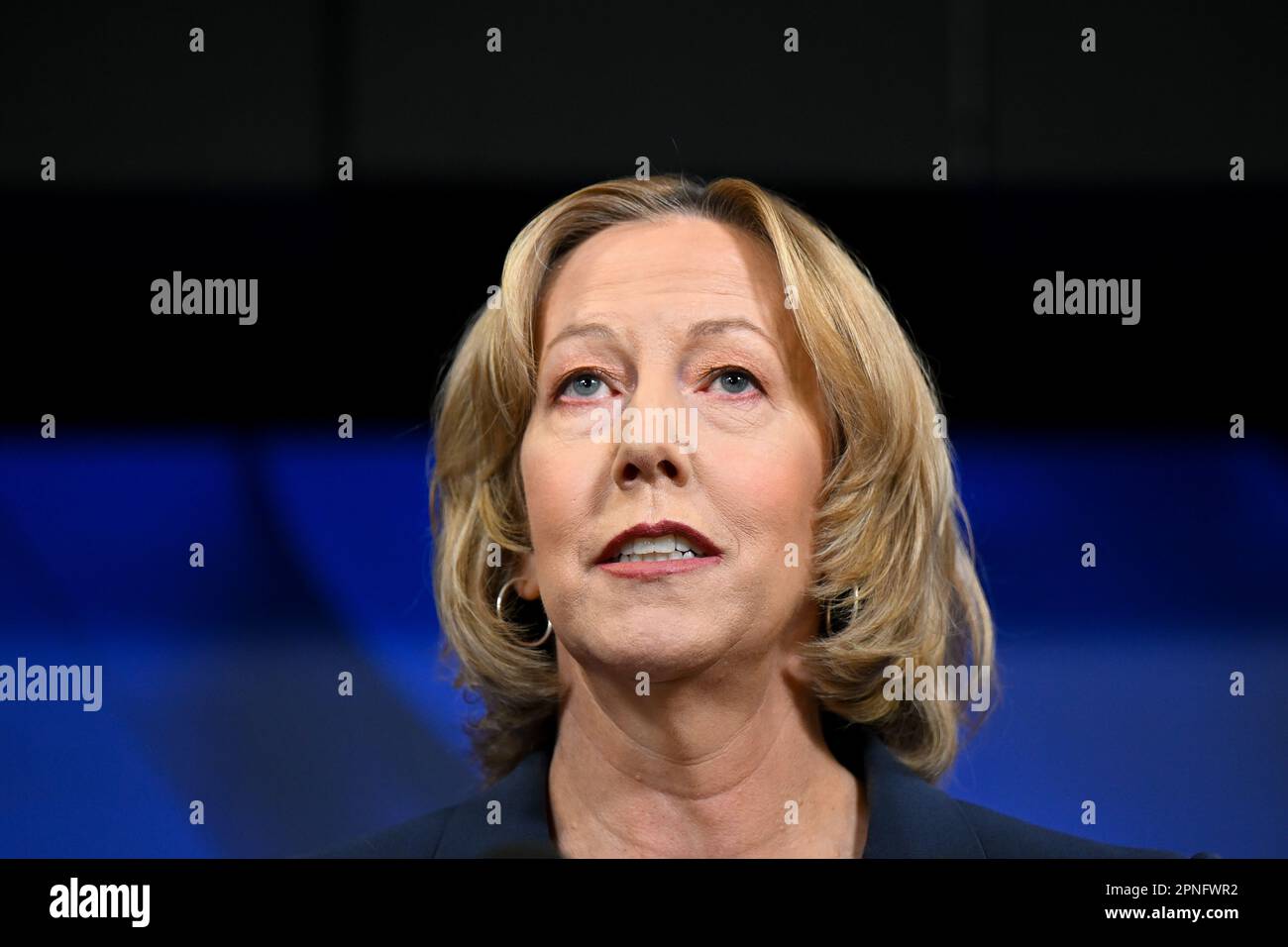 CEO and Managing Director of Woodside Energy Meg O'Neill addresses the ...