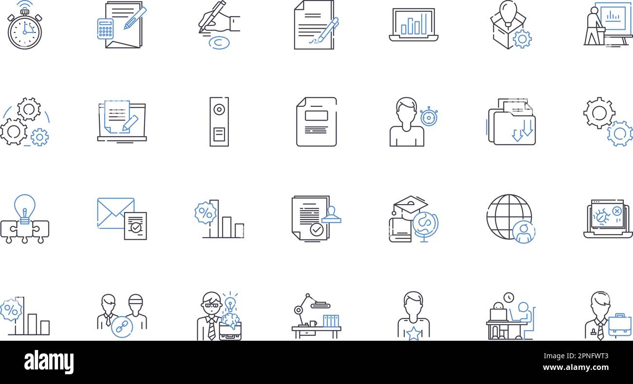 Market researching line icons collection. Surveying, Analysis, Data ... Market researching line icons collection. Surveying, Analysis, Data ...