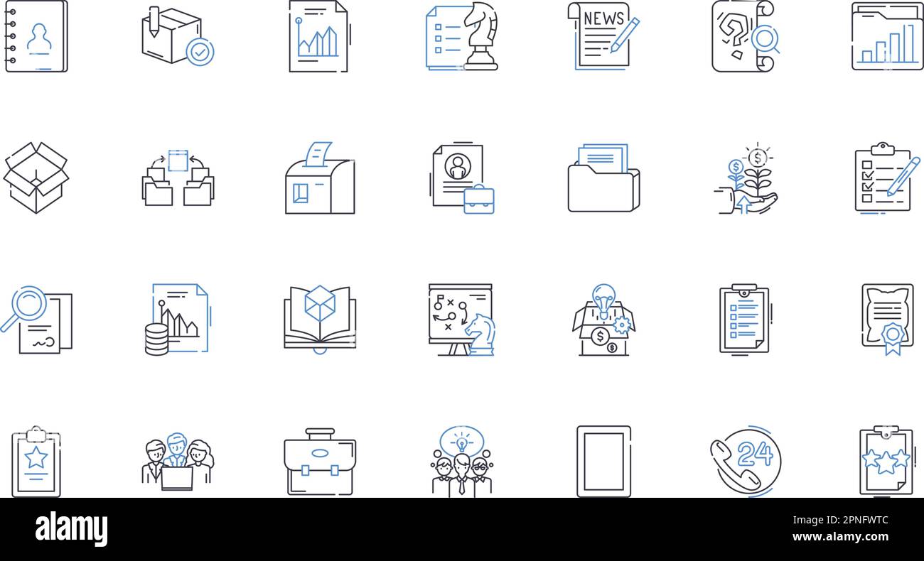 Creative Problem Solving Line Icons Collection Innovation