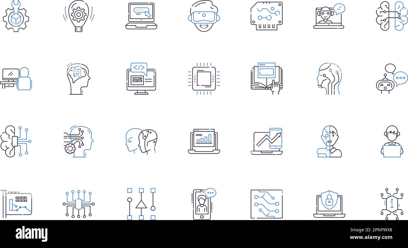 Brainy bunch line icons collection. Intelligence, Cognition, Brilliance ...