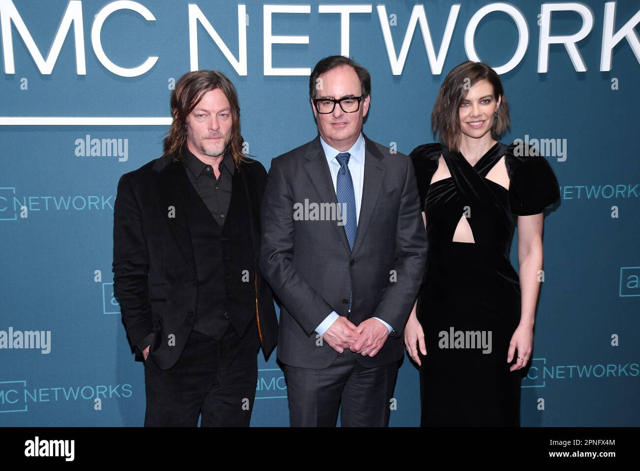 New York, USA. 18th Apr, 2023. Norman Reedus, Dan McDermott and Lauren ...
