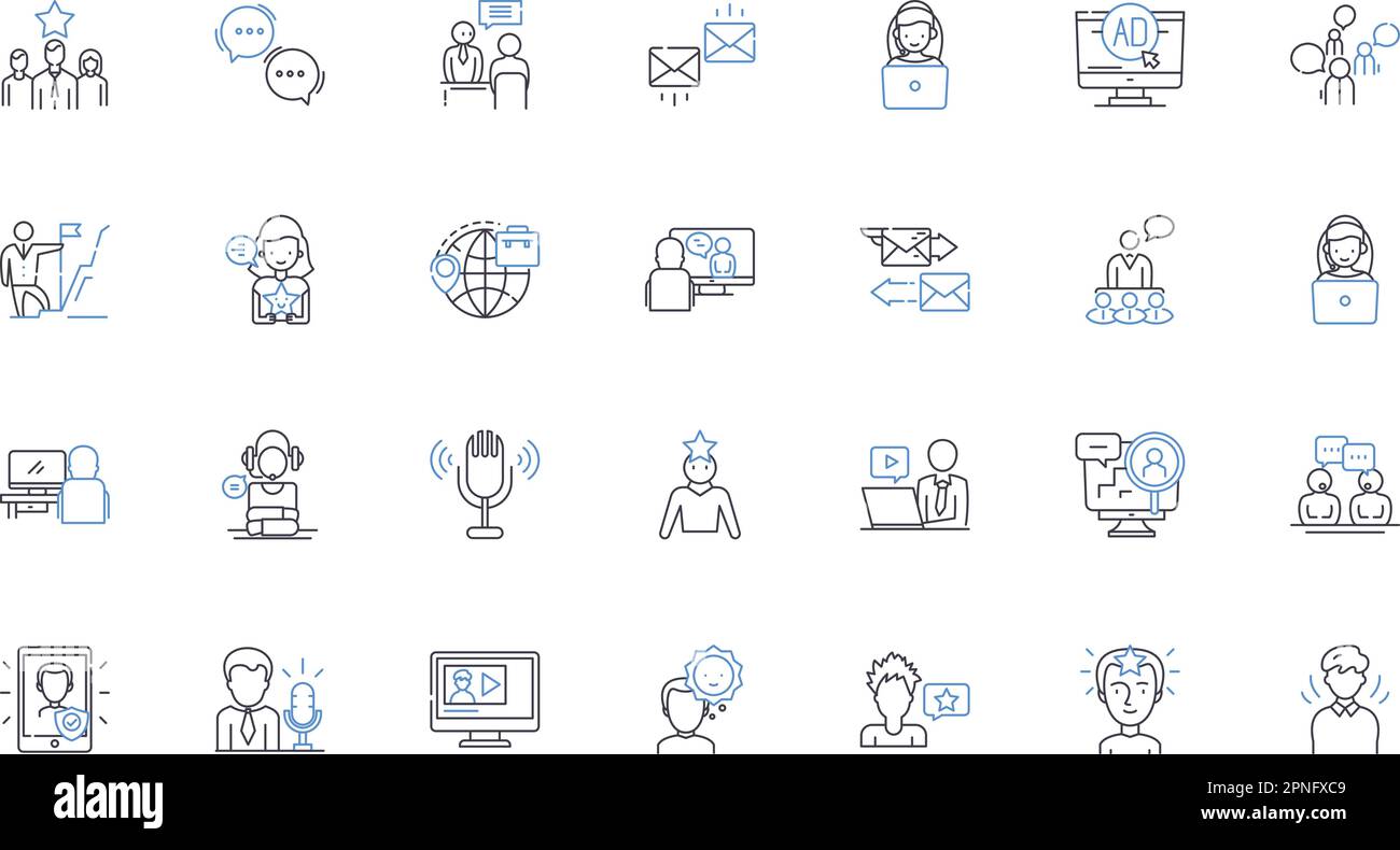 Account Line Icons Collection Balance Ledger Transactions Audit