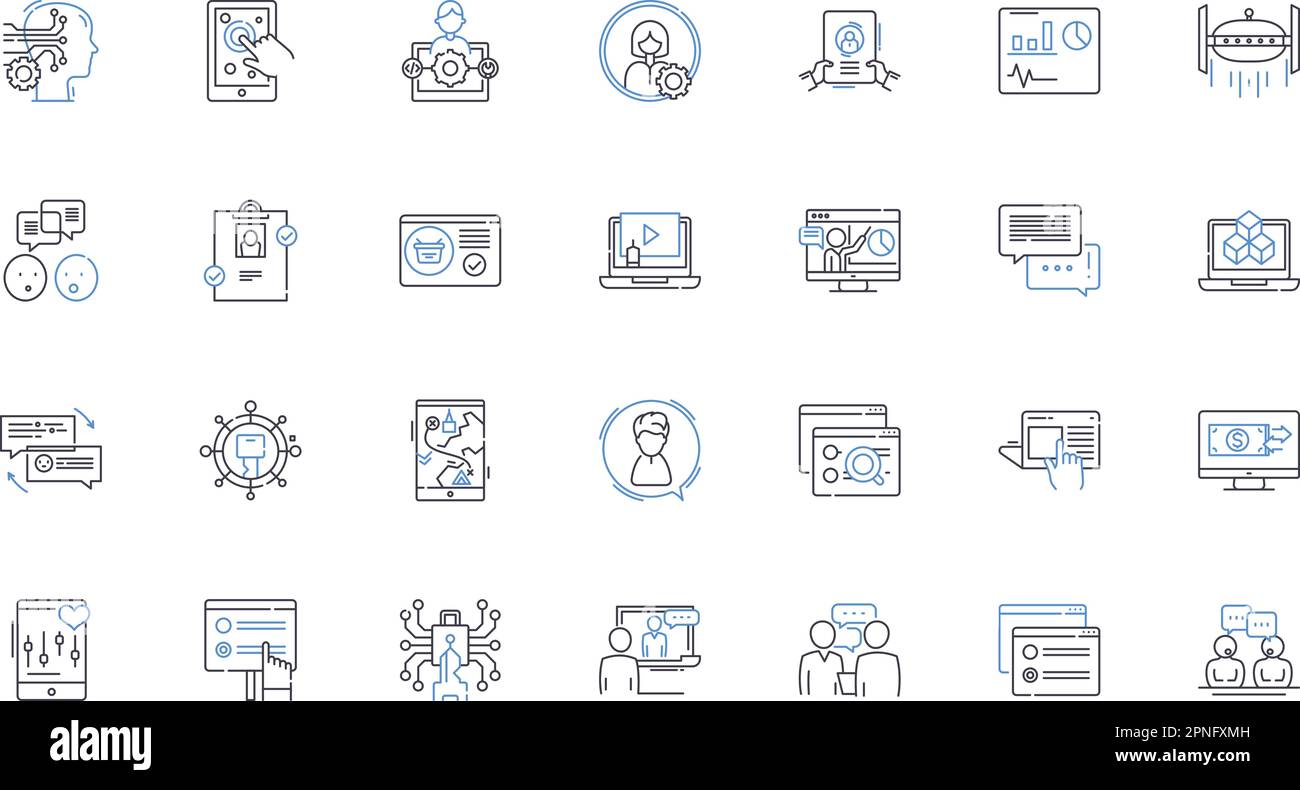 Educating line icons collection. Learning, Teaching, Instruction, Knowledge, Insight ...