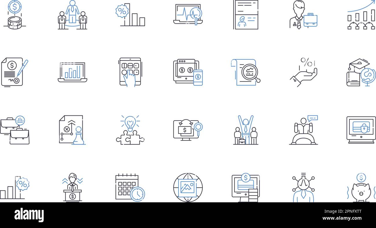 Economic equality line icons collection. Equity , Poverty , Income ...