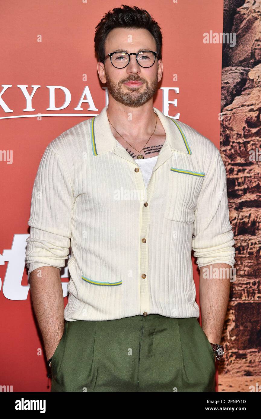 New York, USA. 18th Apr, 2023. Chris Evans attends Apple Original Films ...