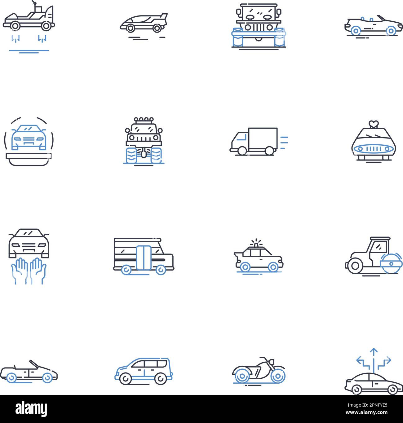 Tractors line icons collection. Agriculture, Agricultural, Harvesting ...