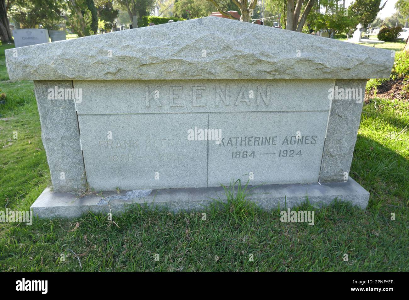 Los Angeles, California, USA 16th April 2023 Actor Frank Keenan Grave at Hollywood Forever ...
