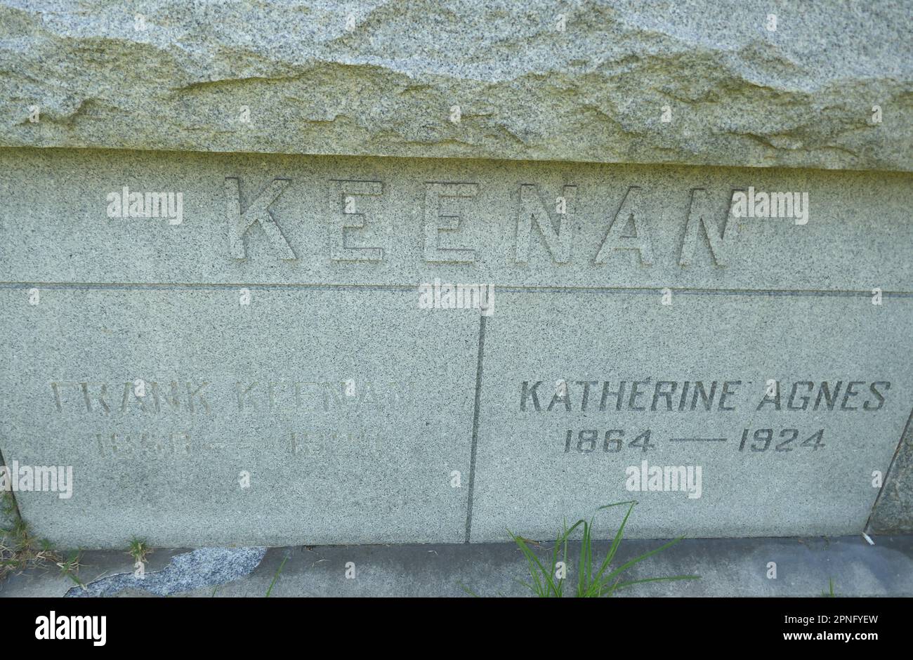 Los Angeles, California, USA 16th April 2023 Actor Frank Keenan Grave at Hollywood Forever ...