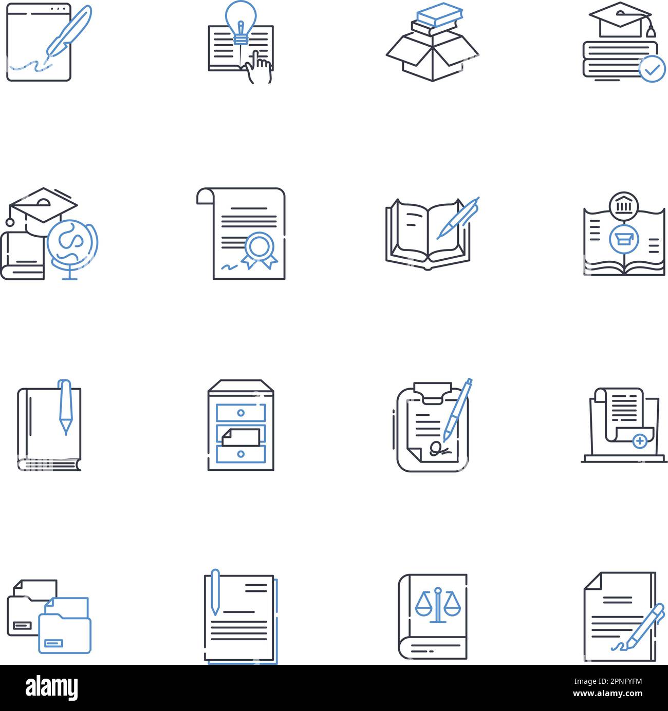 E-book line icons collection. Digital, Readable, Mobile, Interactive ...
