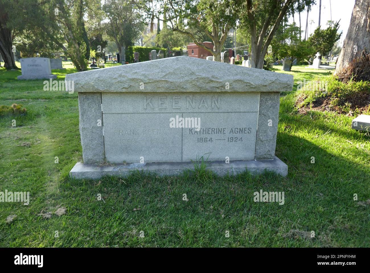Los Angeles, California, USA 16th April 2023 Actor Frank Keenan Grave ...