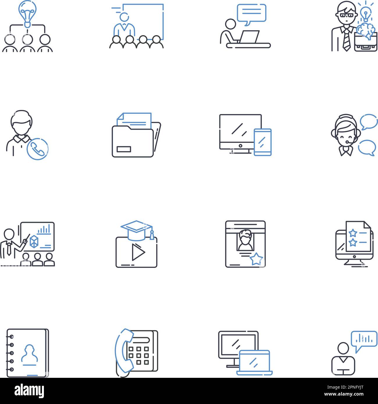Feedback line icons collection. Critique, Response, Opinion, Review, Comment, Evaluation ...