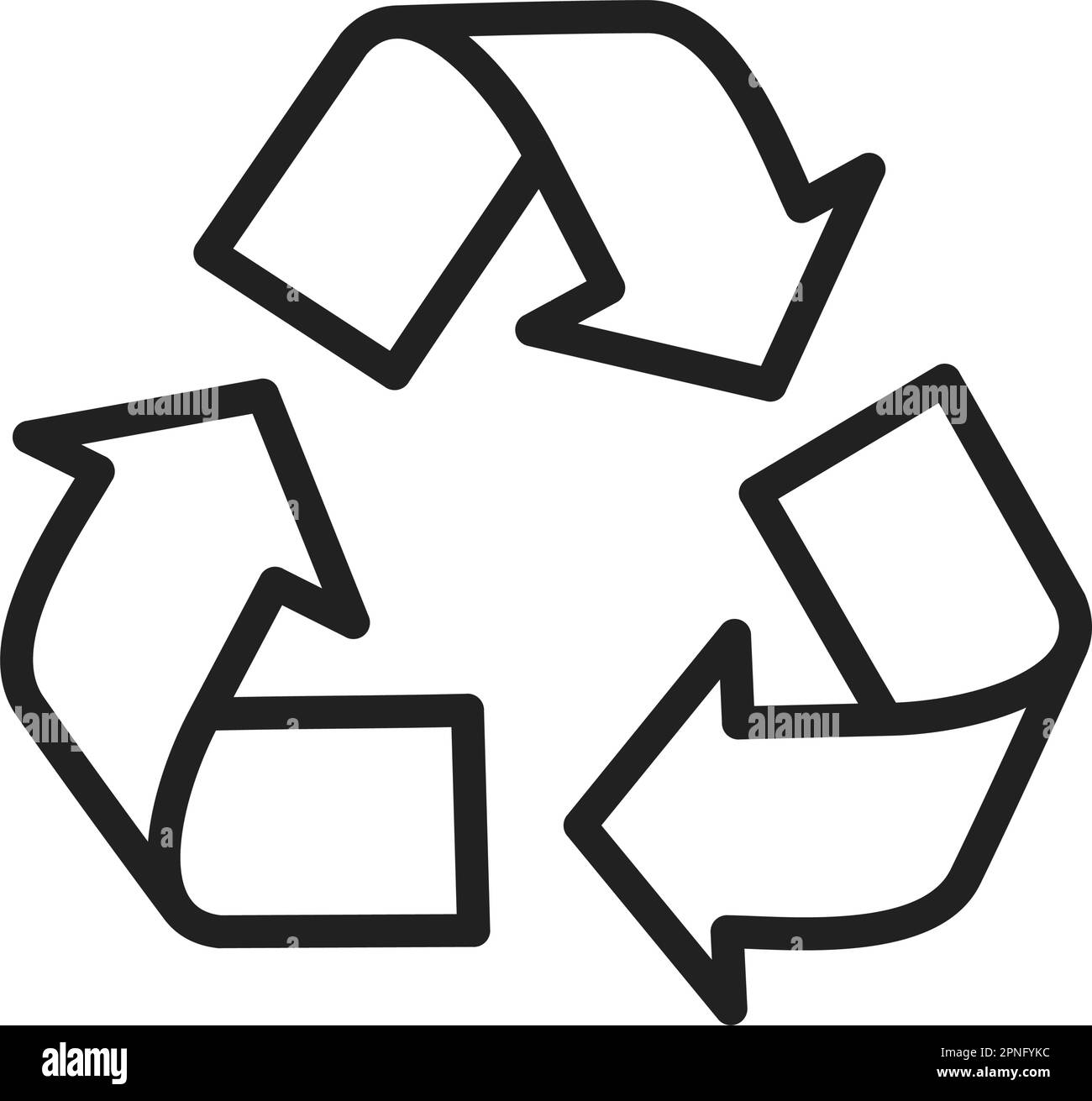 Recycling Symbol icon vector image. Suitable for mobile apps, web apps and print media Stock ...