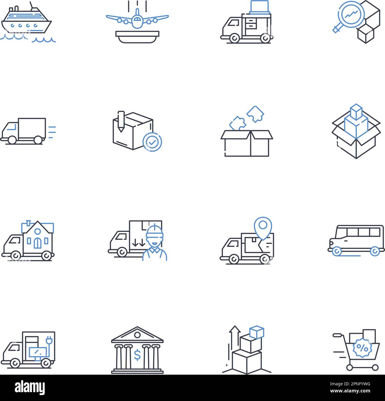 Lightning dispatch line icons collection. Swift, Efficient, Rapid ...