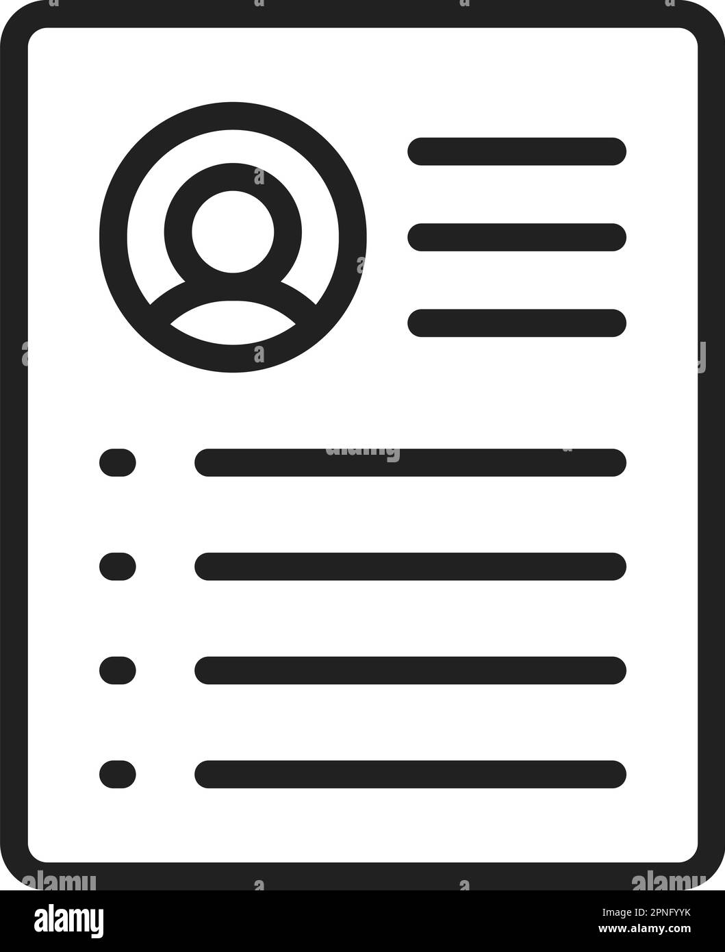 Resume icon vector image. Suitable for mobile apps, web apps and print media Stock Vector Image ...