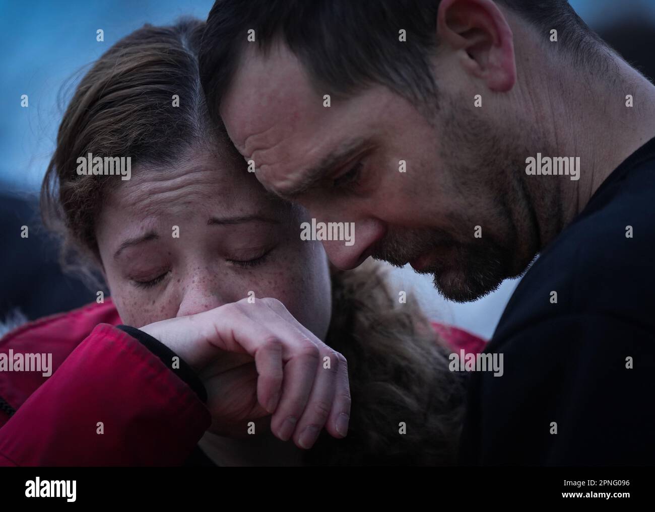 Surrey, Canada. 18th Apr, 2023. Ethan Bespflug's mother Holly Indridson ...