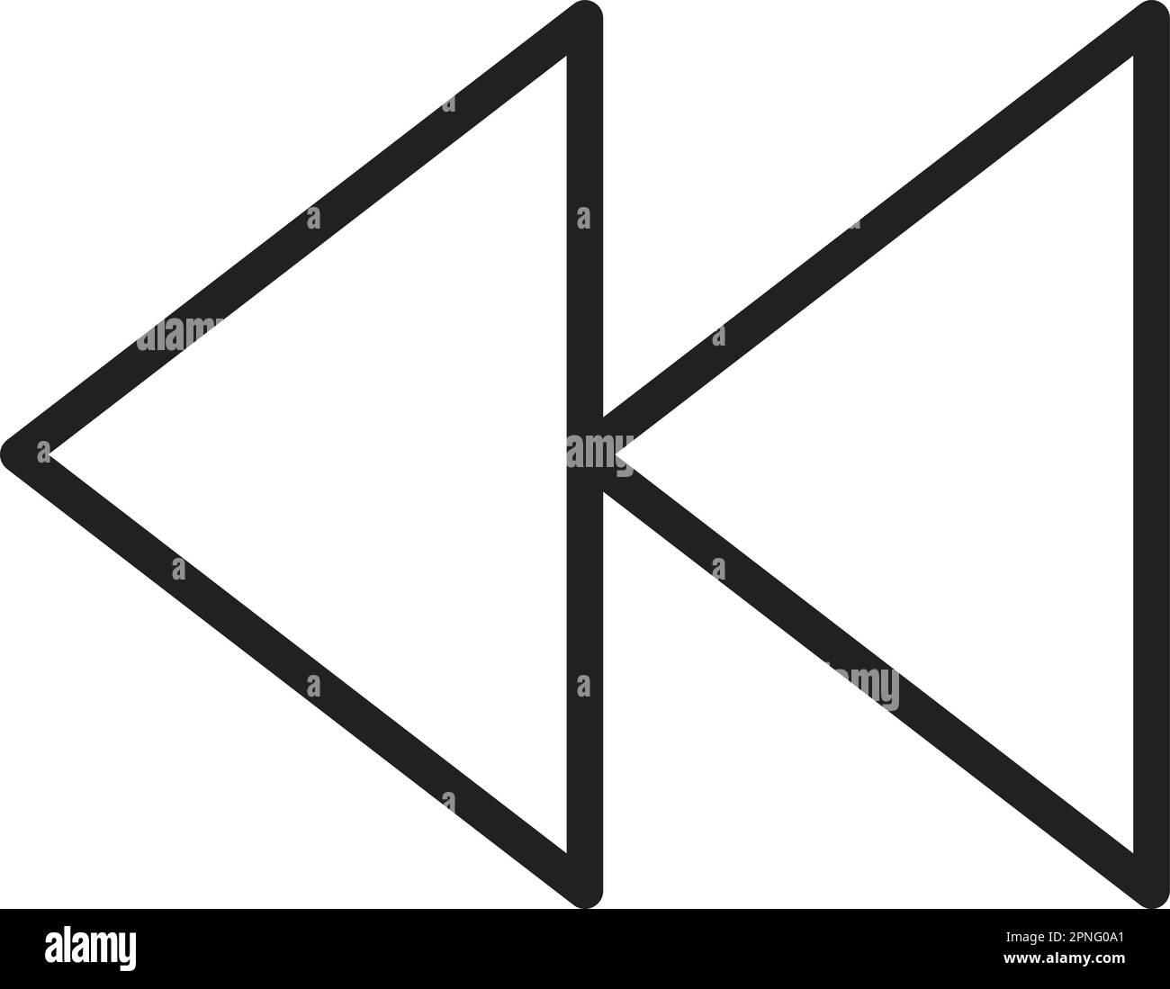 Rewind icon vector image. Suitable for mobile apps, web apps and print media Stock Vector Image ...