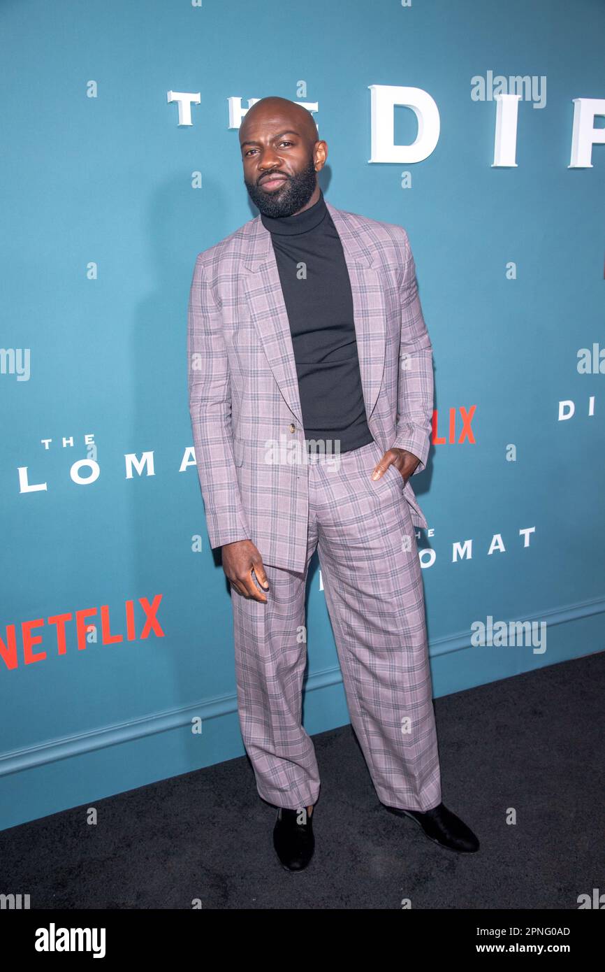 NEW YORK, NEW YORK - APRIL 18: David Gyasi attends Netflix's "The ...