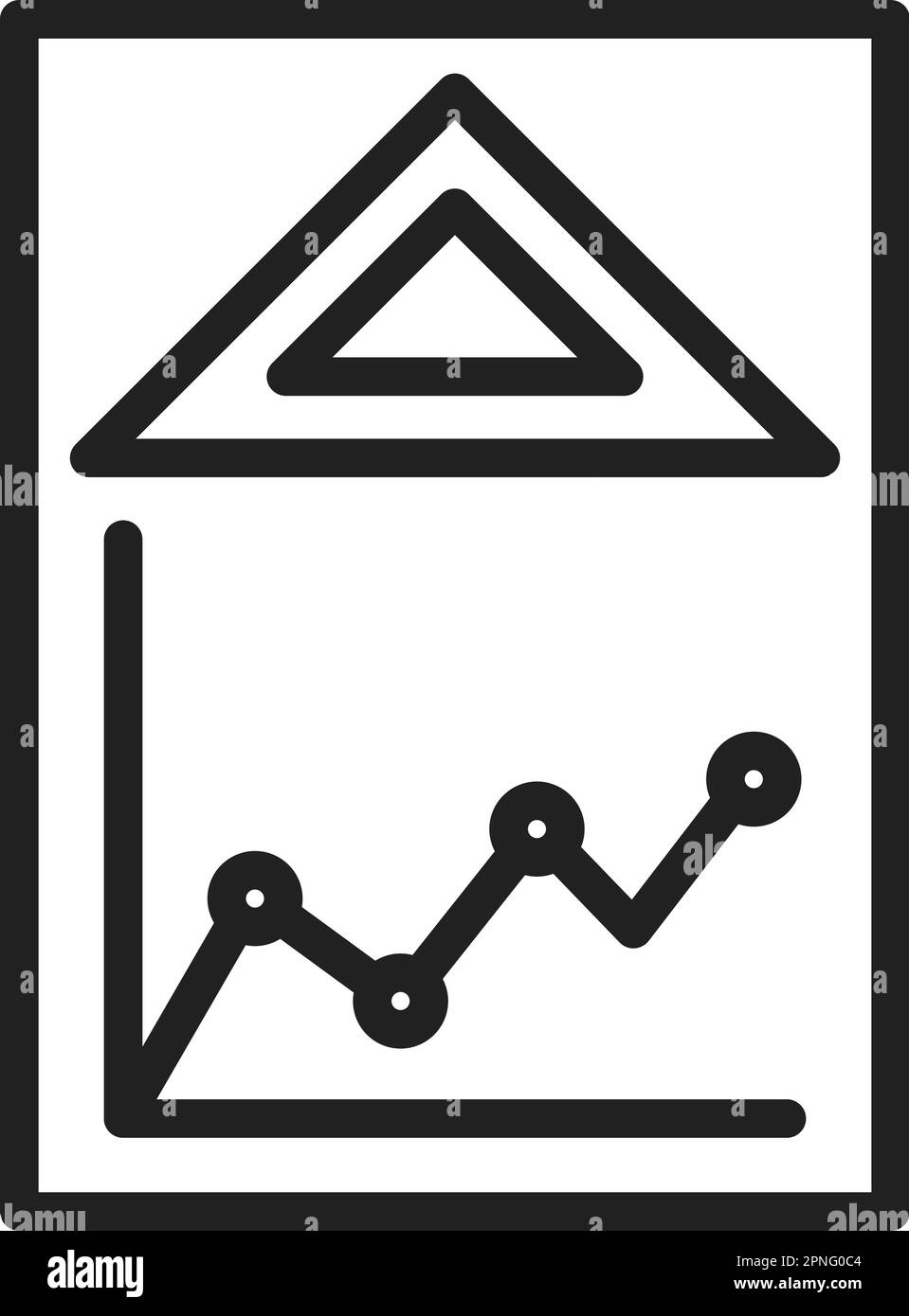 Set Square and Graph icon vector image. Suitable for mobile apps, web apps and print media Stock ...