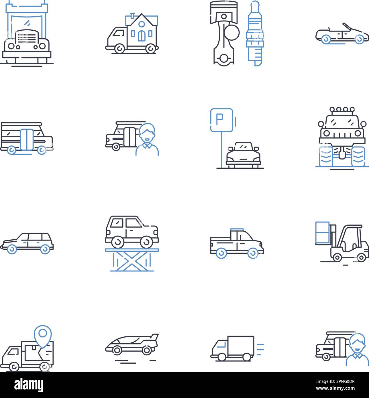Transit line icons collection. Commuting, Public transit ... Transit line icons collection. Commuting, Public transit ...