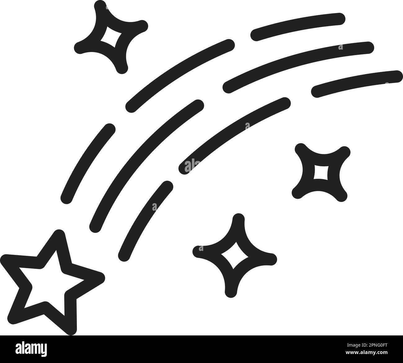 Shooting Star icon vector image. Suitable for mobile apps, web apps and ...