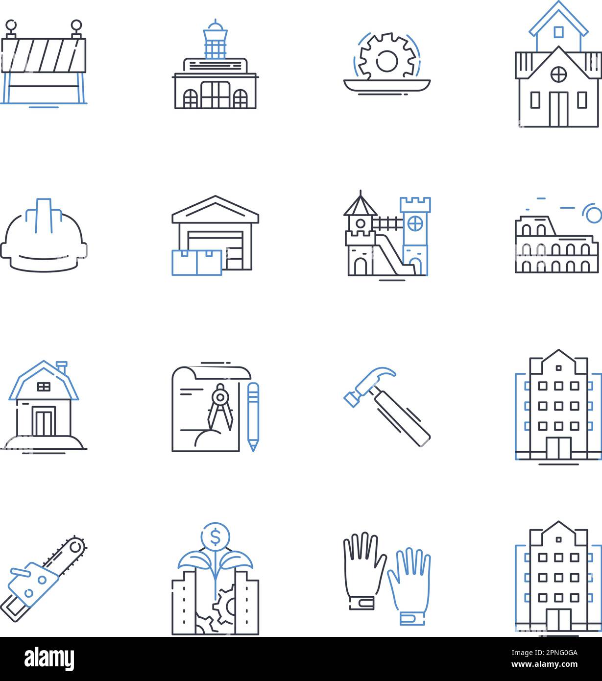 Creation line icons collection. Origin, Genesis, Evolution, Emergence ...