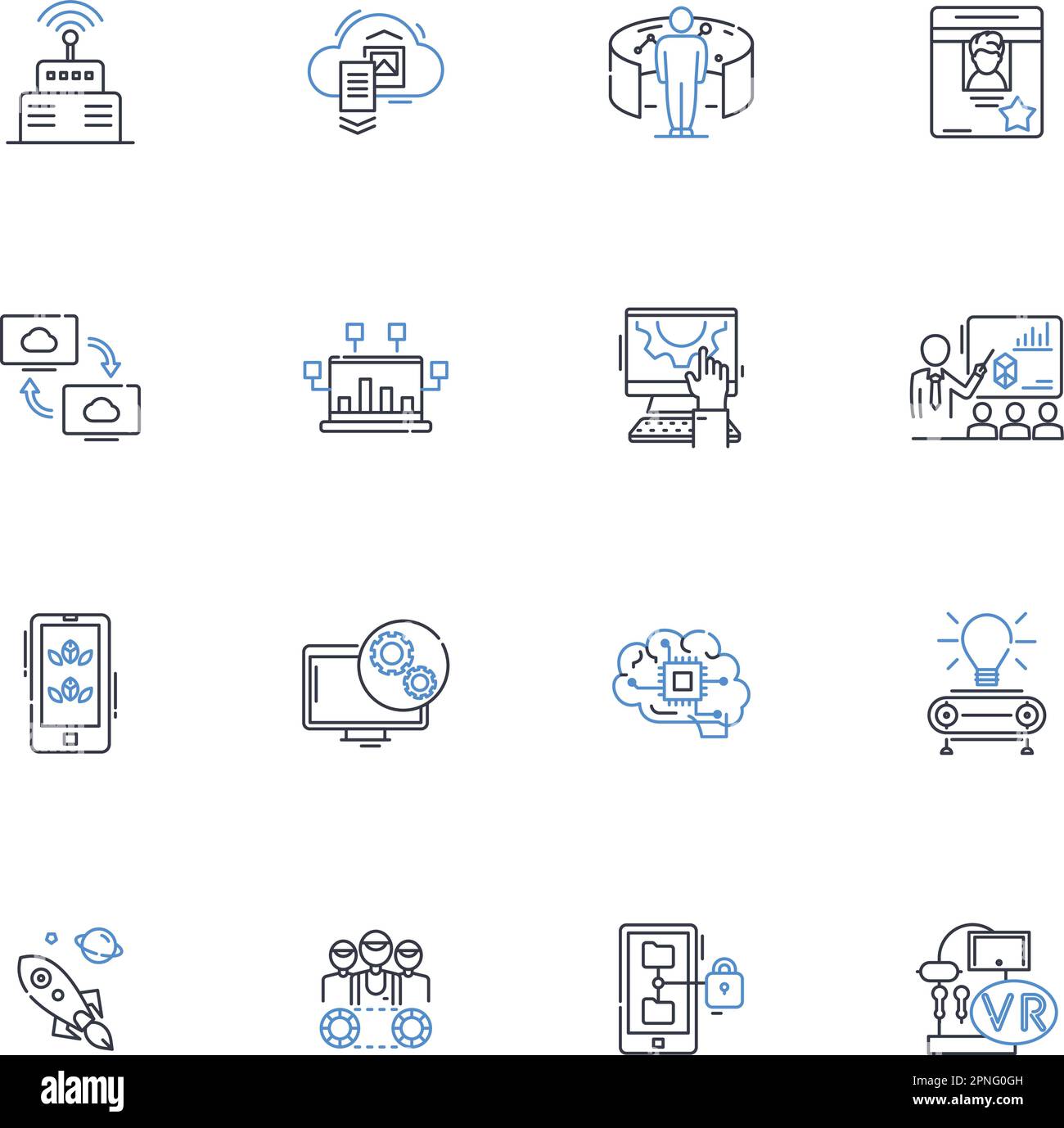 Improvisation line icons collection. Spontaneity, Creativity ...