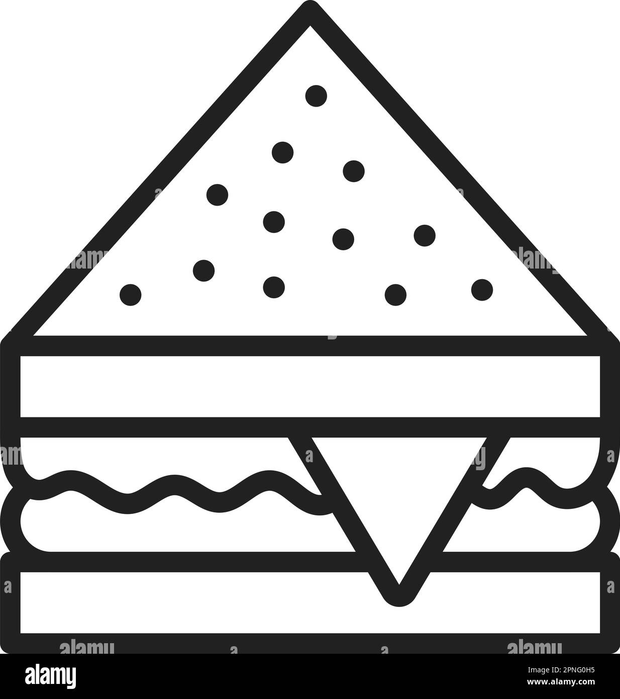 Sandwich icon vector image. Suitable for mobile apps, web apps and ...