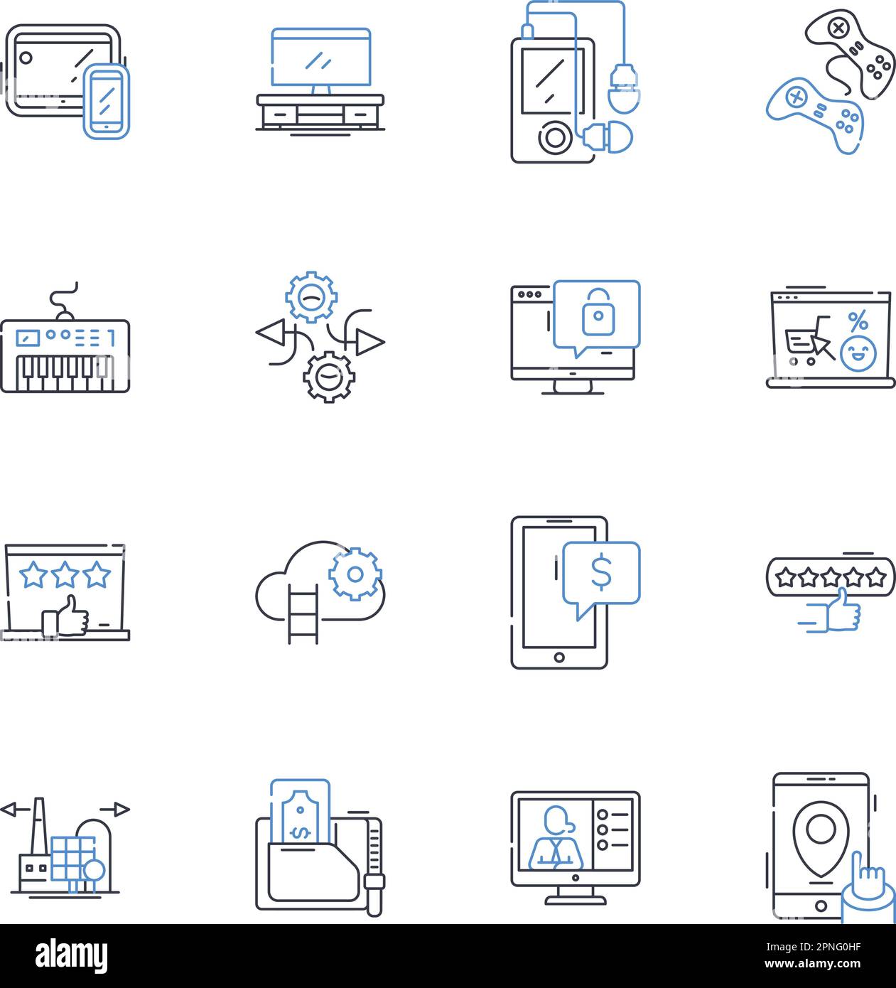 Food science line icons collection. Nutrients, Fermentation, Enzymes ...