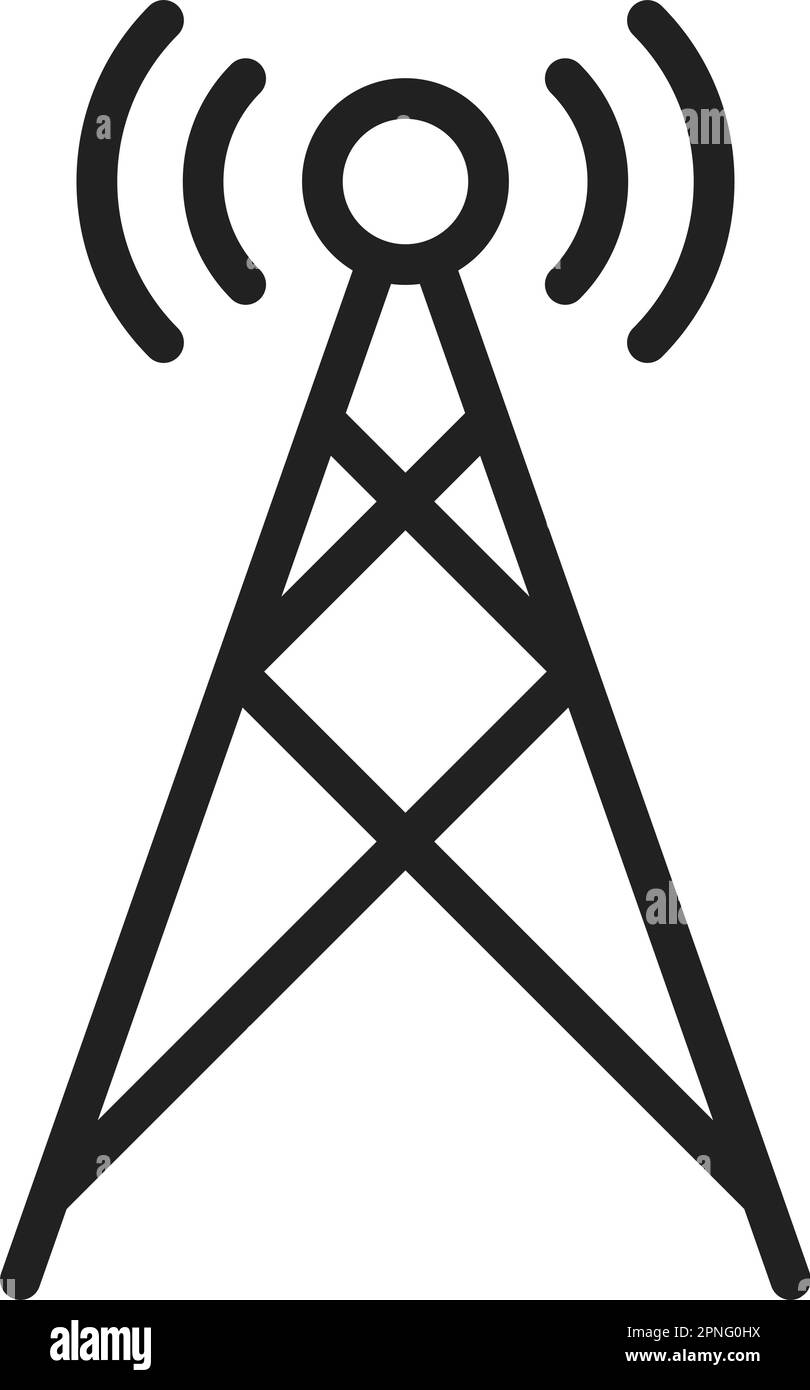 Signals Tower icon vector image. Suitable for mobile apps, web apps and print media Stock Vector ...