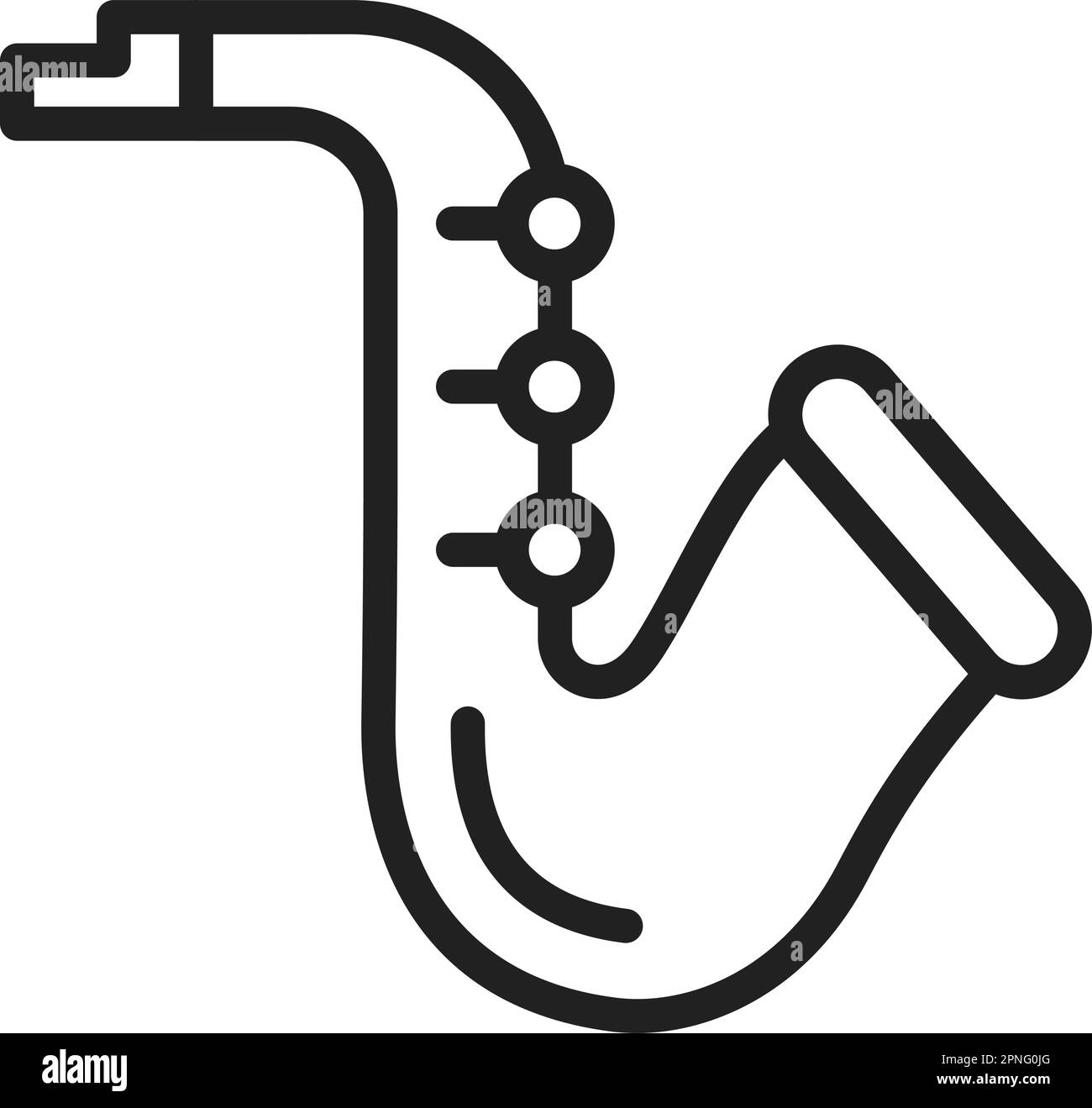 Saxophone icon vector image. Suitable for mobile apps, web apps and ...