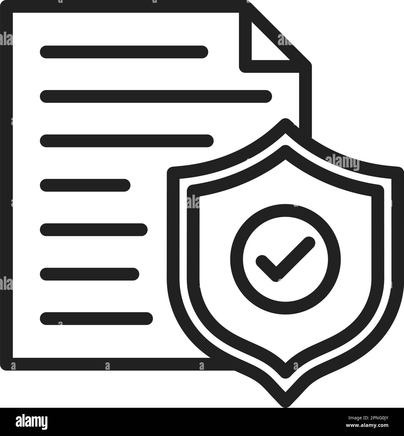 Secure Document icon vector image. Suitable for mobile apps, web apps and print media Stock ...