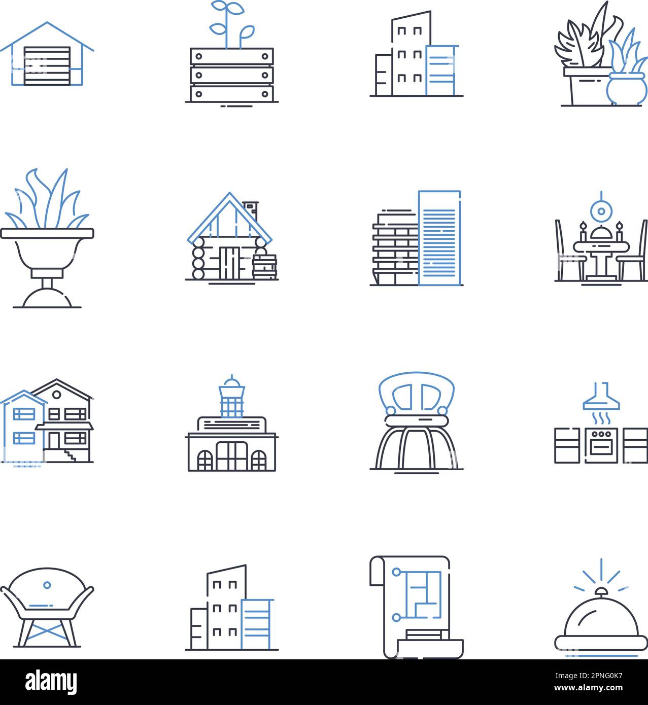 Restoration design line icons collection. Artisan, Timeless, Heritage ...