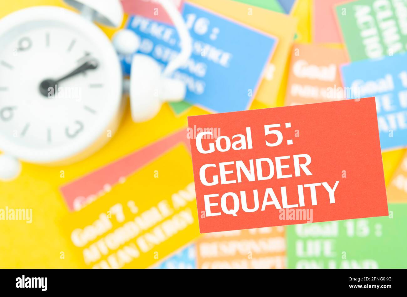 Goal 5 : Gender Equality. The SDGs 17 development goals environment ...