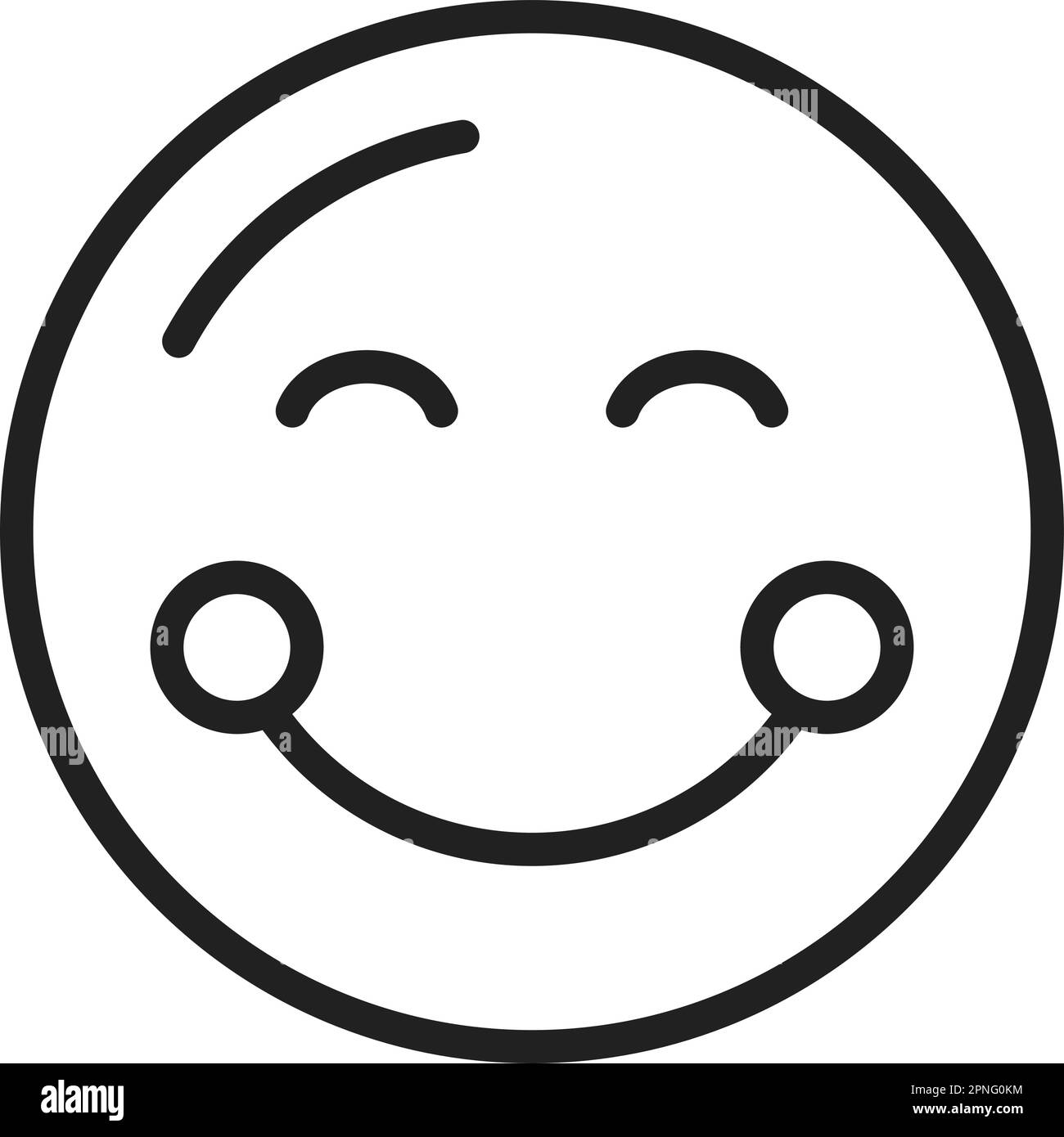 Smiling Face icon vector image. Suitable for mobile apps, web apps and ...