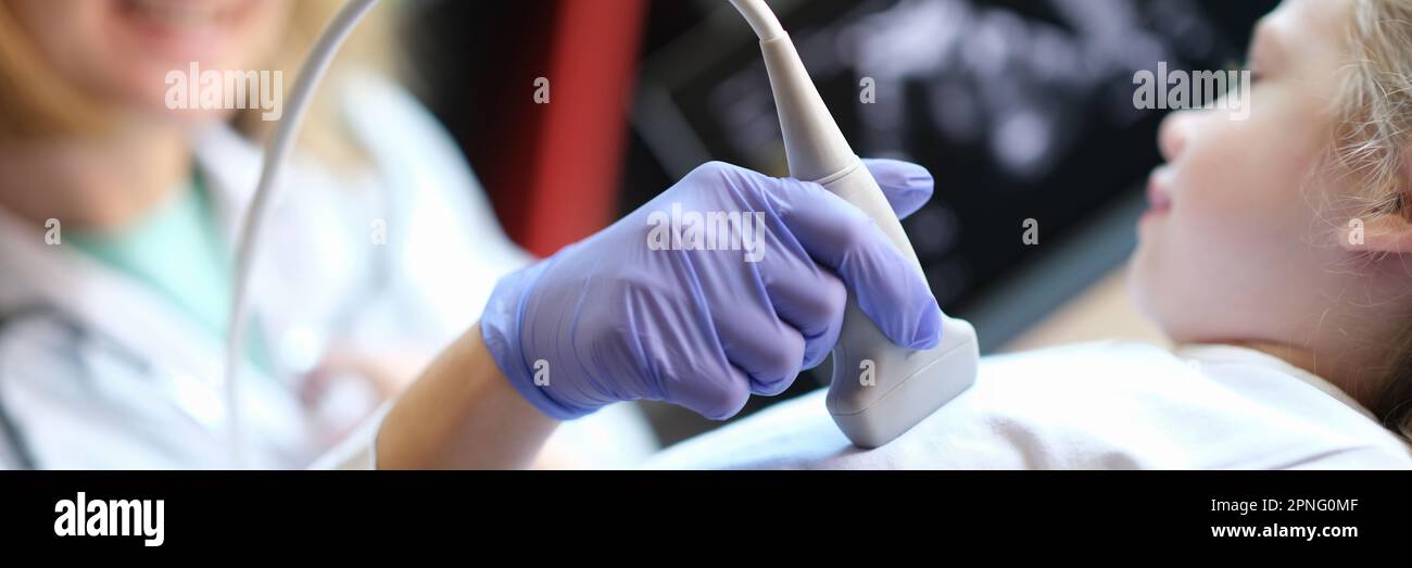 Diagnostic examination of internal organs in children using ultrasound ...