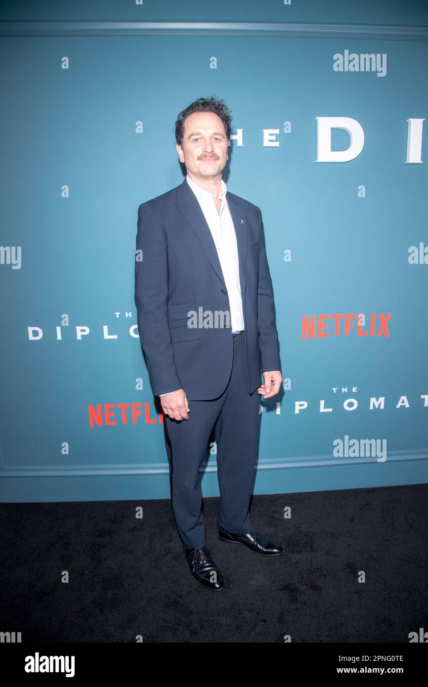 NEW YORK, NEW YORK - APRIL 18: Matthew Rhys attends Netflix's "The ...