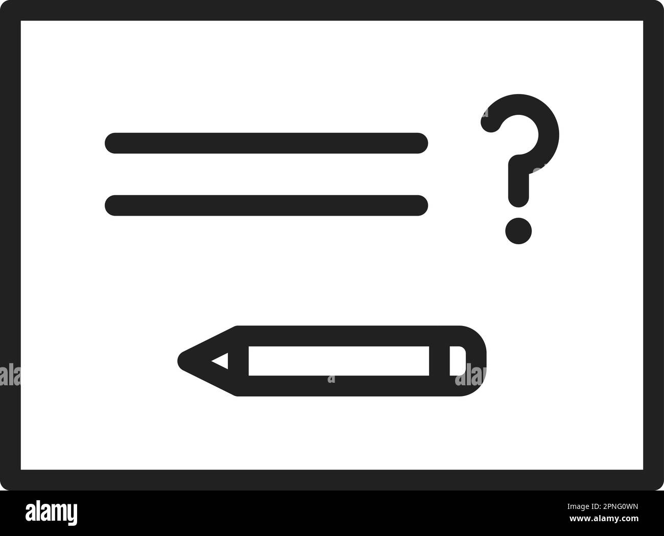 Solving Question icon vector image. Suitable for mobile apps, web apps ...
