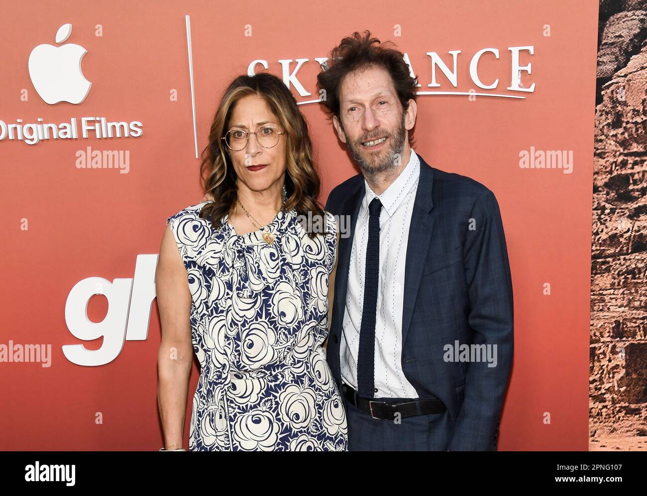 Tim Blake Nelson, right, and wife Lisa Benavides-Nelson attend the ...