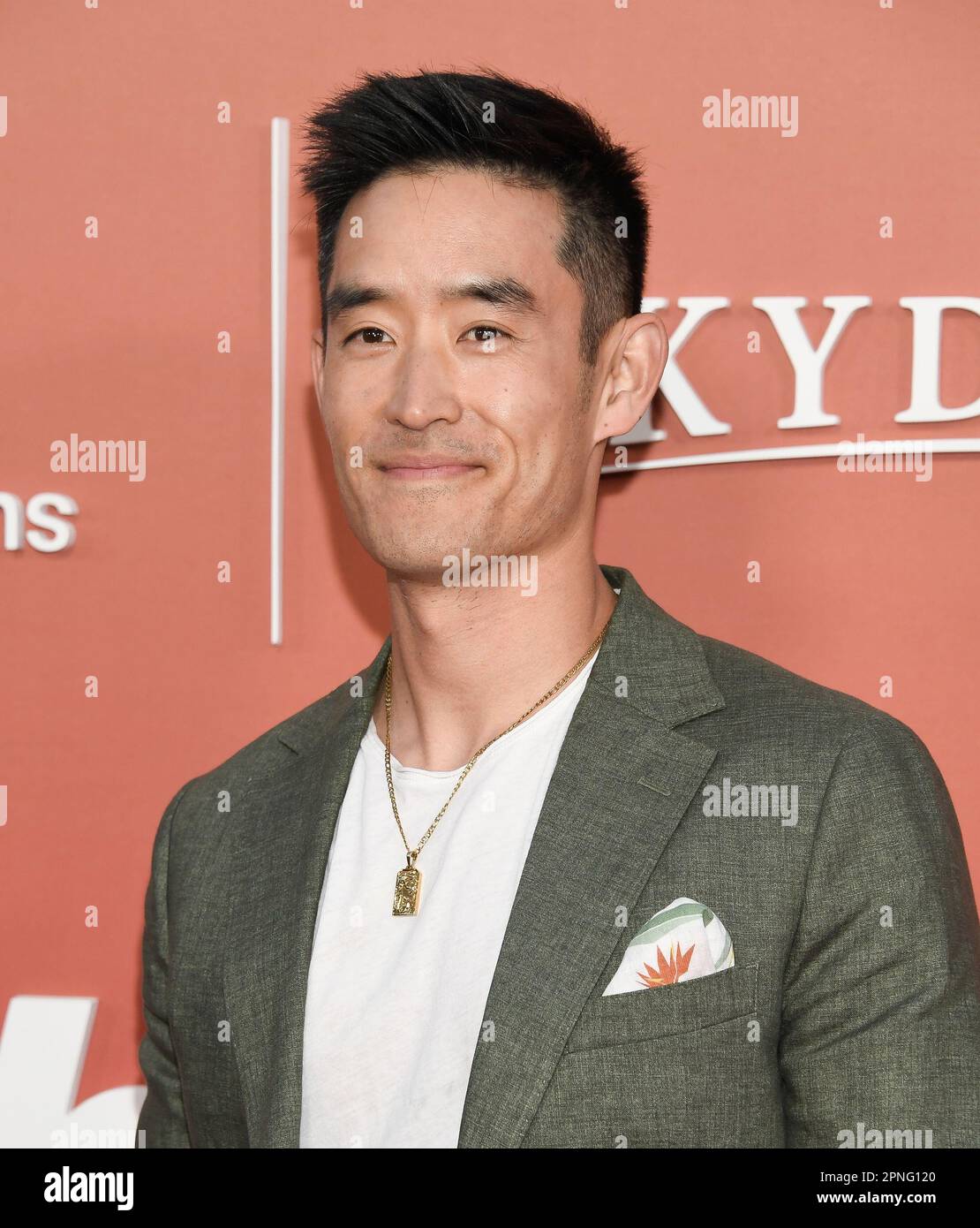 Mike Moh attends the premiere of Apple Original Films' "Ghosted" at AMC ...