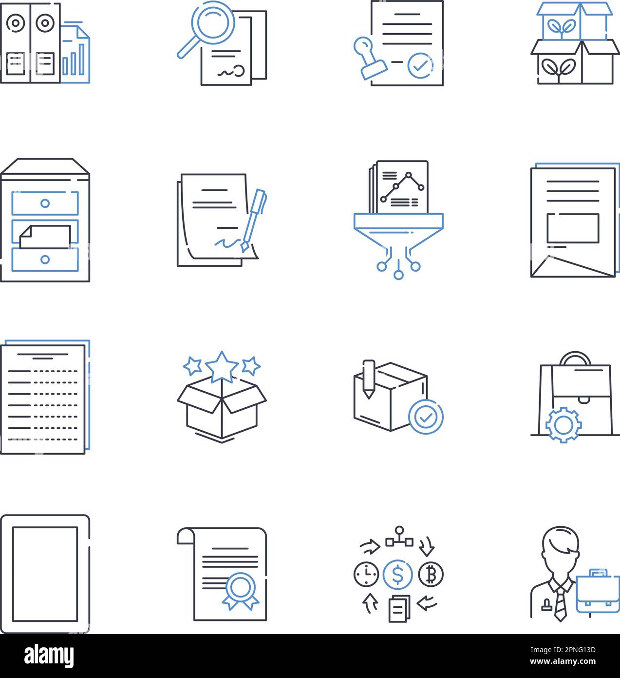 User Centered Design Line Icons Collection Empathy Research