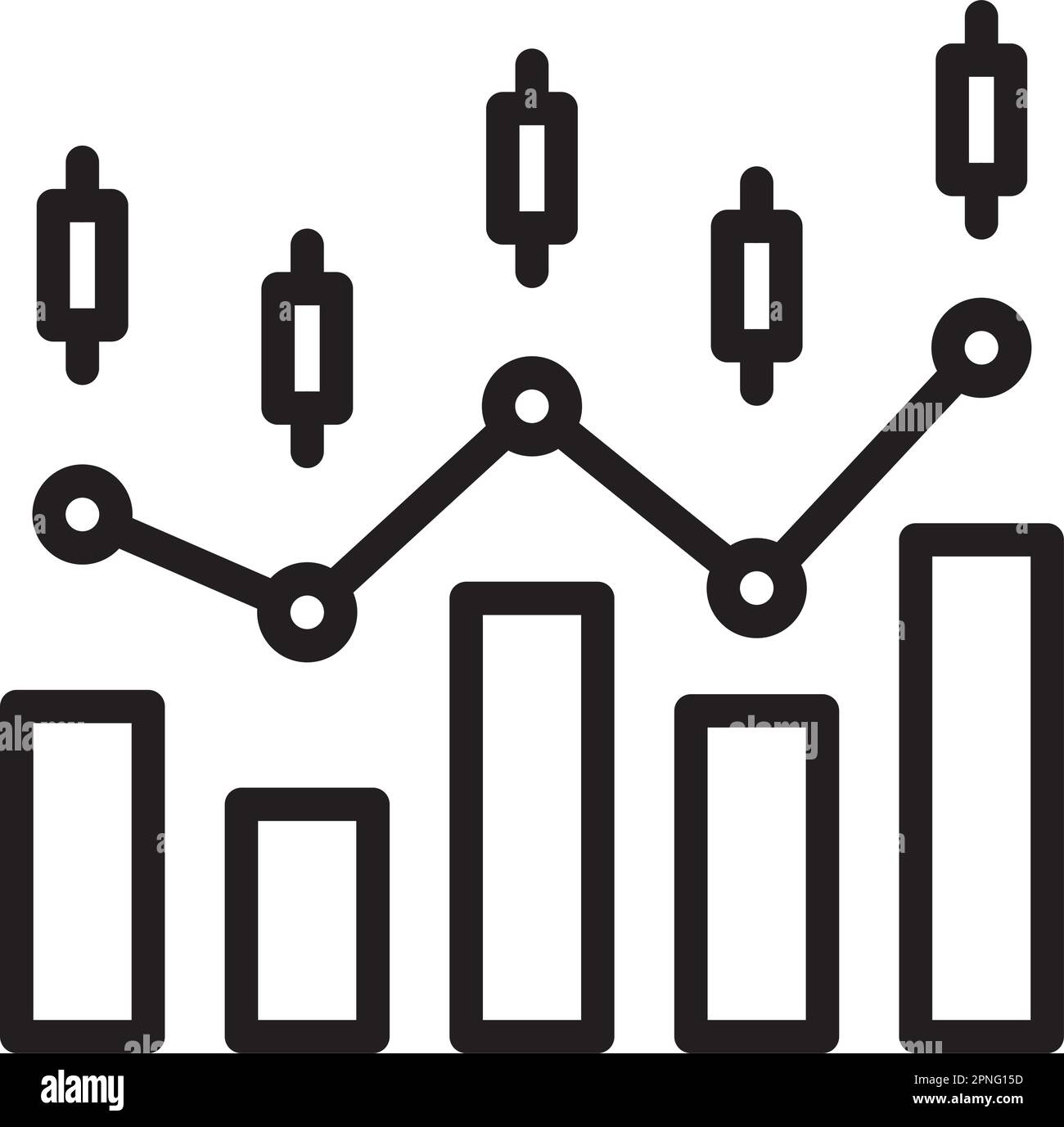 Stock Investment icon vector image. Suitable for mobile apps, web apps ...